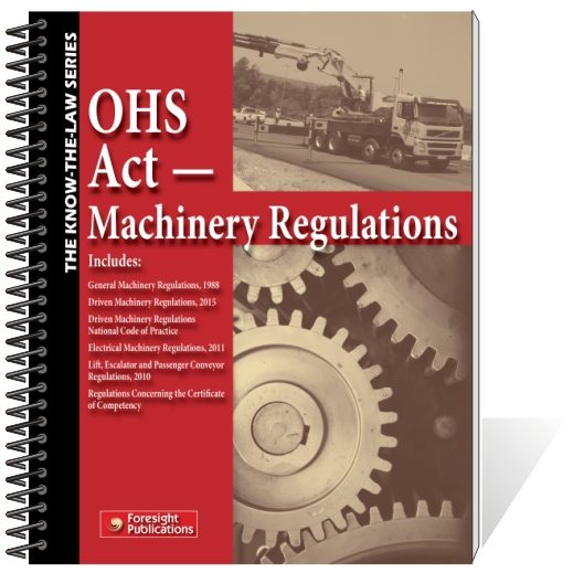OHS Act - Machinery Regulations Book | Safety Signs & Equipment